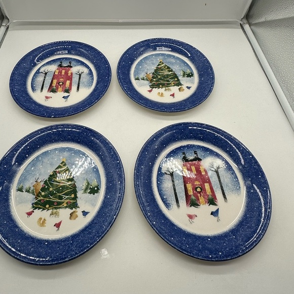 Nikko Ceramics | Dining | Set Of 4 Nikko Winter Wonderland 998 Deb ...